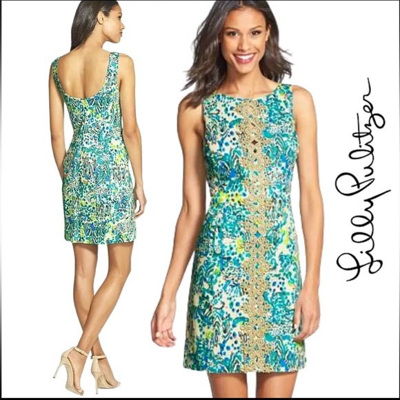 Lilly Pulitzer | Dresses | Lilly Pulitzer Sea Oat Escapades Ember Shift ...